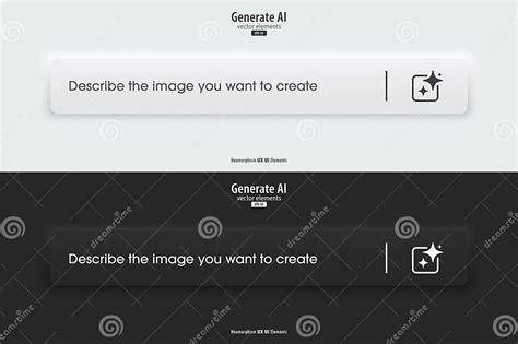Generative Ai Bar Input Prompt As Commands For Create Black And White