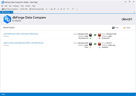 Dbforge Data Compare For Mysql Product Tour