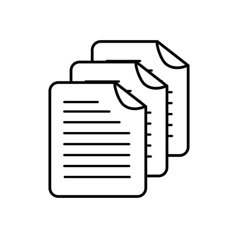 Three Or Multiple Document Icon Or Logo Or Illustration 20609295 Vector Art At Vecteezy