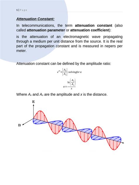 Attenuation Constant Pdf