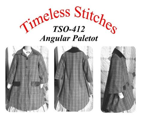 Tso 412 Angular Paletot Sewing Pattern 19th Century Coat Timeless
