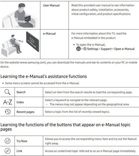 Samsung Tv Manual Controls