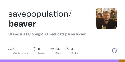 Github Savepopulation Beaver Beaver Is A Lightweight Url Meta Data