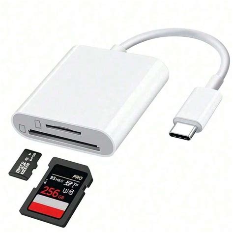 USB C To SD Card Reader Type C To SD Micro SD Memory Card Reader Adapter Compatible With IPhone