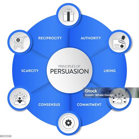 Principles Of Persuasion Framework Diagram Chart Infographic Banner With Icon Vector Has