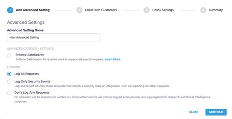 Configure Advanced Settings