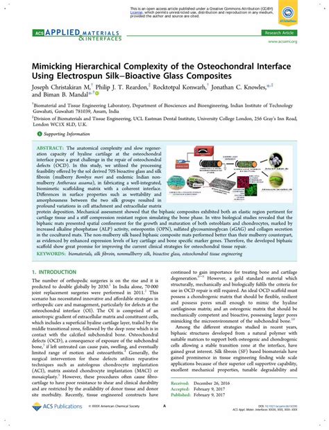 Pdf Mimicking Hierarchical Complexity Of The Osteochondral Dokumentips