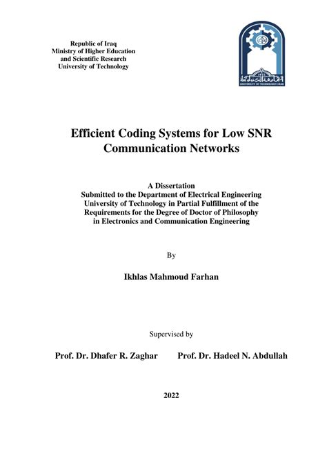 Pdf Efficient Coding Systems For Low Snr Communication Networks