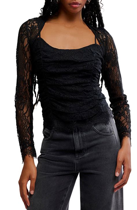 Free People Paloma Lace Top Women Nordstromrack