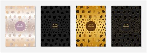 커버 디자인 세트 세로 벡터 템플릿 기하학적 3d 엠보싱 미니멀한 패턴 텍스트프레임 0명에 대한 스톡 벡터 아트 및 기타 이미지
