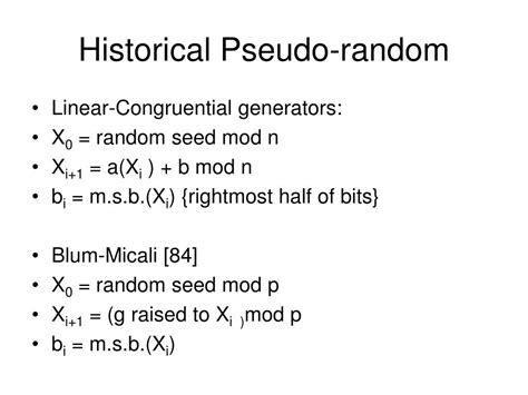 Ppt Pseudo Randomness Powerpoint Presentation Free Download Id1884992 Ppt Pseudo Randomness Powerpoint Presentation Free Download Id1884992