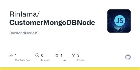 Github Rinlamacustomermongodbnode Backendnodejs