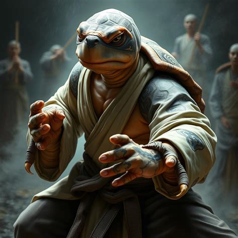 Unleash The Power Epic Turtle Battle Monk