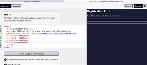 Learn Html Forms By Building A Registration Forms Question Html Css The Freecodecamp Forum