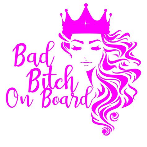 Bad Ass Bitch Car Decal Etsy