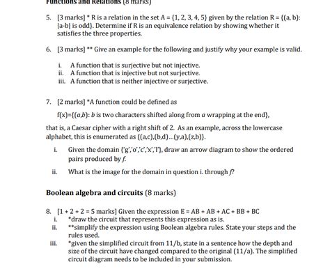 Solved Logic Marks Marks For This Question The Chegg Com