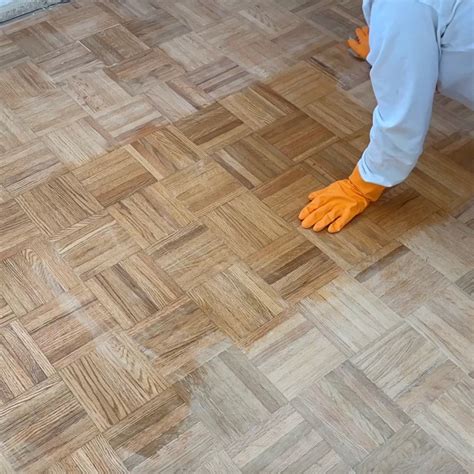 Refinishing Parquet Floors Start To Finish — The Awesome Orange