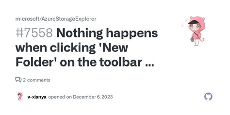 nothing happens when clicking new folder on the toolbar of one adls gen2 blob container