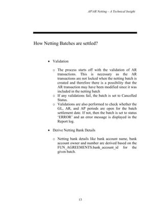 Ar Ap Netting Document PDF