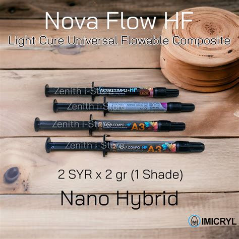 Jual Nova Compo Hf Imicryl Dental Composite Flow Flowable Komposit Nano Hybrid Universal