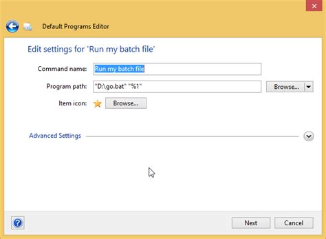 Windows How To Add Batch Script Action To Right Click Menu Super User