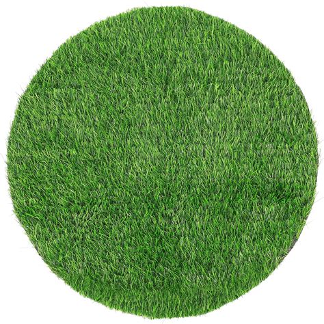 Dially Simulated Grass Table Mat Round Tabletop Grass Mat Outdoor Faux