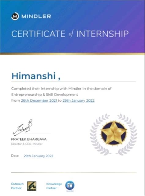 Himanshi Jaiswal On Linkedin One Of The Best Decision From Me Was Doing Intership At Mindler