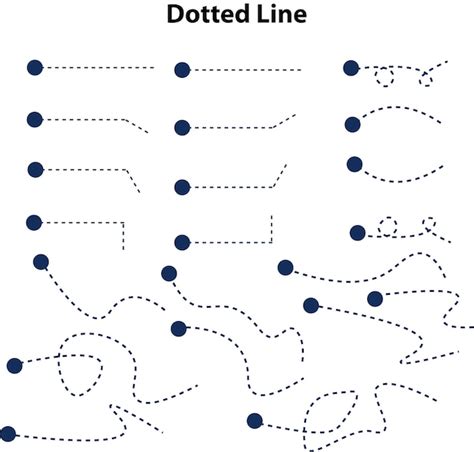 Premium Vector Dotted Line