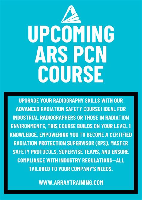 Array Training On Linkedin 🚨 Available Ars Pcn Course Dates 🚨 🚨 Available Ars Pcn Course Dates …