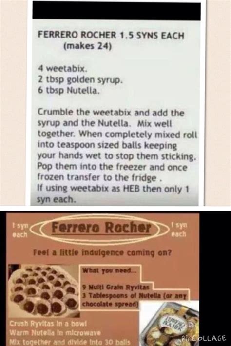 Delicious Ferrero Rocher Menu