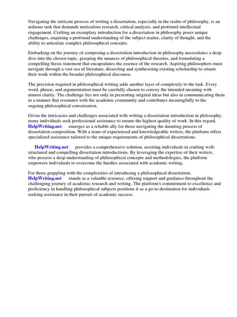 Exemple D Introduction De Dissertation Philosophie Pdf Thesis Essays
