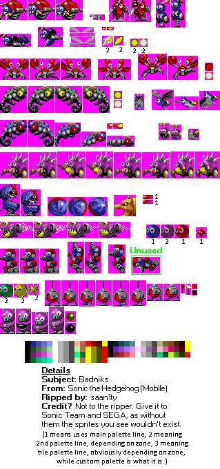 Mobile Sonic The Hedgehog Badniks The Spriters Resource