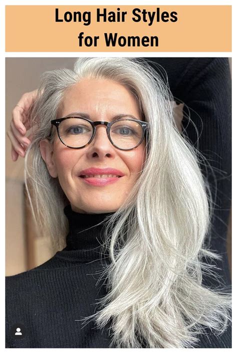 Long Hair Styles For Women Long Hair 50 Grey Hair Over 50 Long White