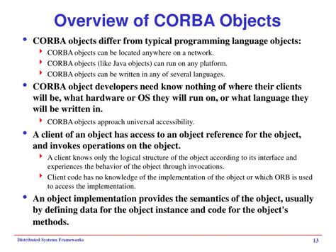 Ppt Corba Overview Developing Basic Corba Applications Powerpoint