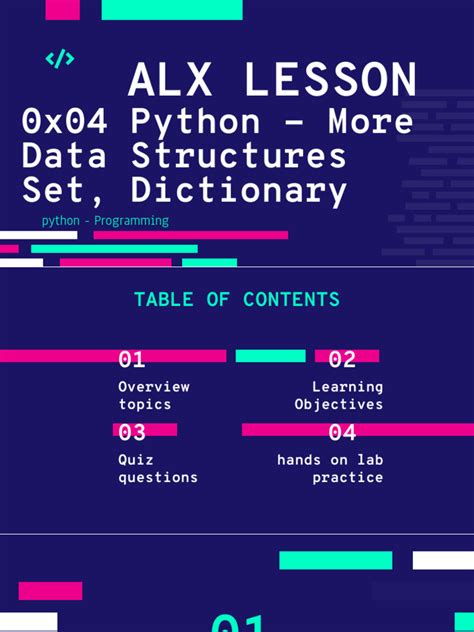 0x04 Python More Data Structures Set Dictionary Pdf Anonymous
