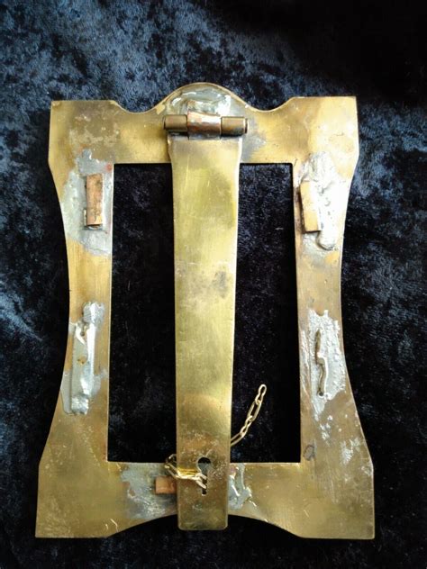 Vintage Ww2 Us Navy Vintage Trench Art Picture Frame Stand Military