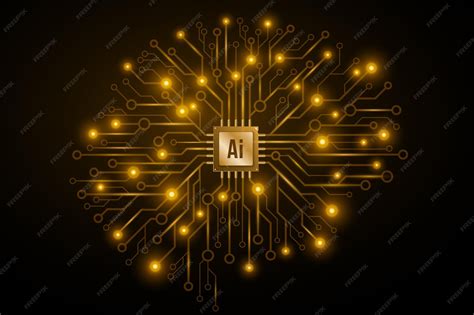 Premium Vector Cyber Brain For Neural Networks Design Artificial Intelligence Glowing Gpu