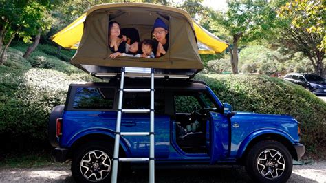 🏕️ 아내 생일 기념으로 새 차 루프탑 텐트를 준비해 봤습니다만 가족캠핑 Youtube