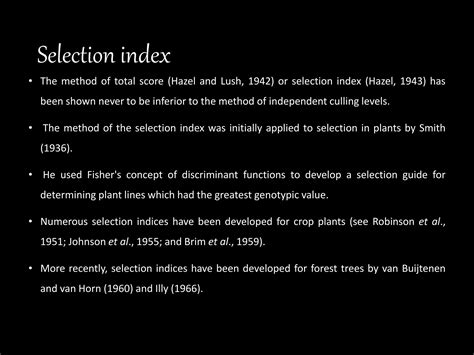 Multiple Trait Selection Pptx