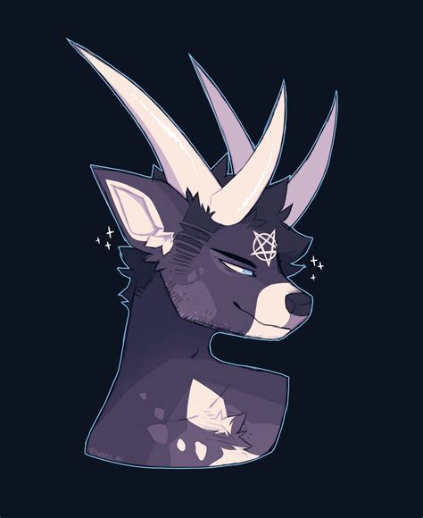 The Big Imageboard Tbib 2022 Anthro Antlers Black Background Black Body Black Fur Black Hair