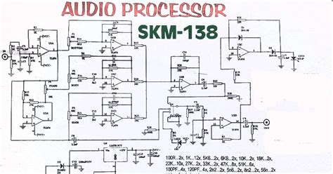 Audio Processor Circuit Tl074 Electronic Schematic