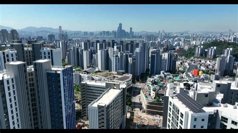 슬로우 마포래미안푸르지오 마포프레스티지자이 공덕자이아파트 애오개역 아현중학교 서울 마포구 아현동 드론영상소스 Dji 0542 Youtube