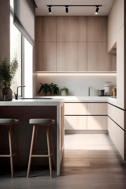 Premium Ai Image Photo Of Modern Minimalist Style Kitchen