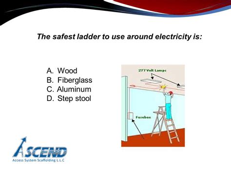 Welcome To Ascend Access System Scaffolding L L C Ladder Safety Quiz Of The Week