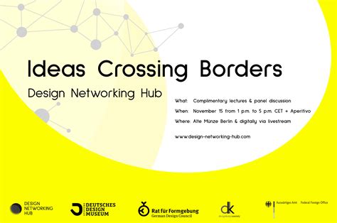 Design Networking Hub Is Inviting To The Conference Ideas Crossing Borders Design Networking Hub