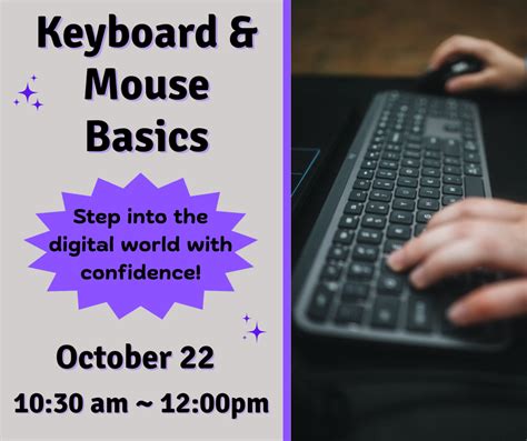 Keyboard And Mouse Basics Wednesday October 22 2025 10 30 Am Southfield Public Library