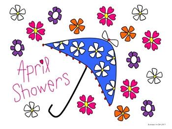 April Showers And Flowers Clip Art By Activities By Jill Tpt