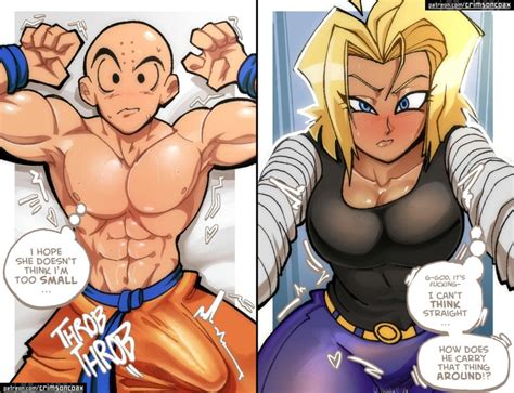 Rule 34 1boy 1girls Android 18 Bed Blush Bulge Canon Couple Couple