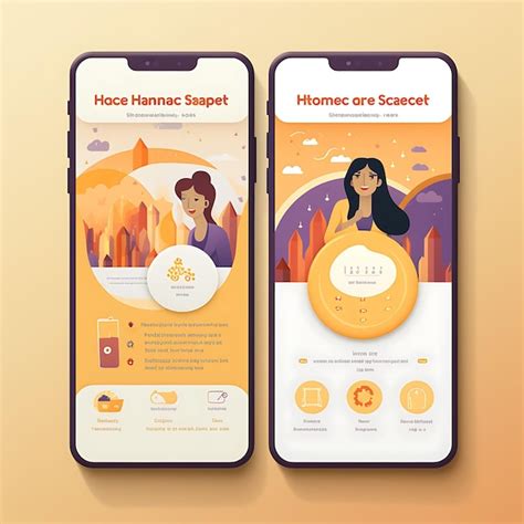 Premium Ai Image Mobile App Layout Design Of Womens Reproductive Health App Inclusive And