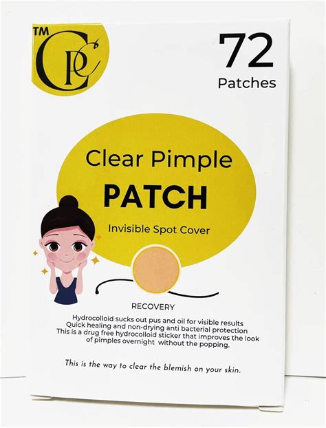 Clear Pimple Patch Spot Treatment With 72 Patches Beauty Hiddens